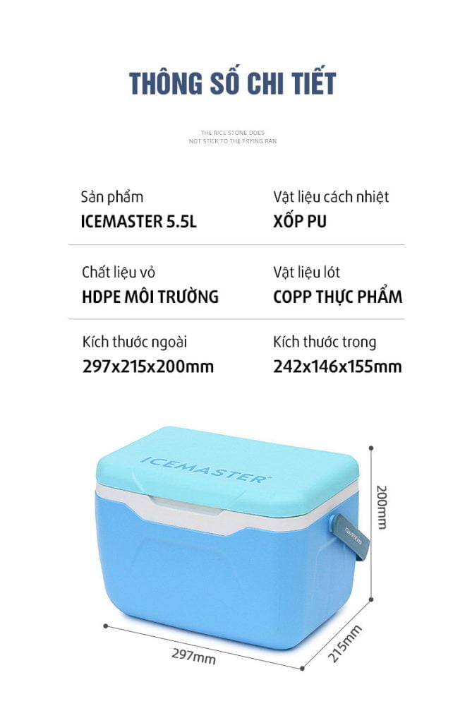 Thùng đá, Giữ Nhiệt Cao Cấp 5.5L - ICEMASTER I