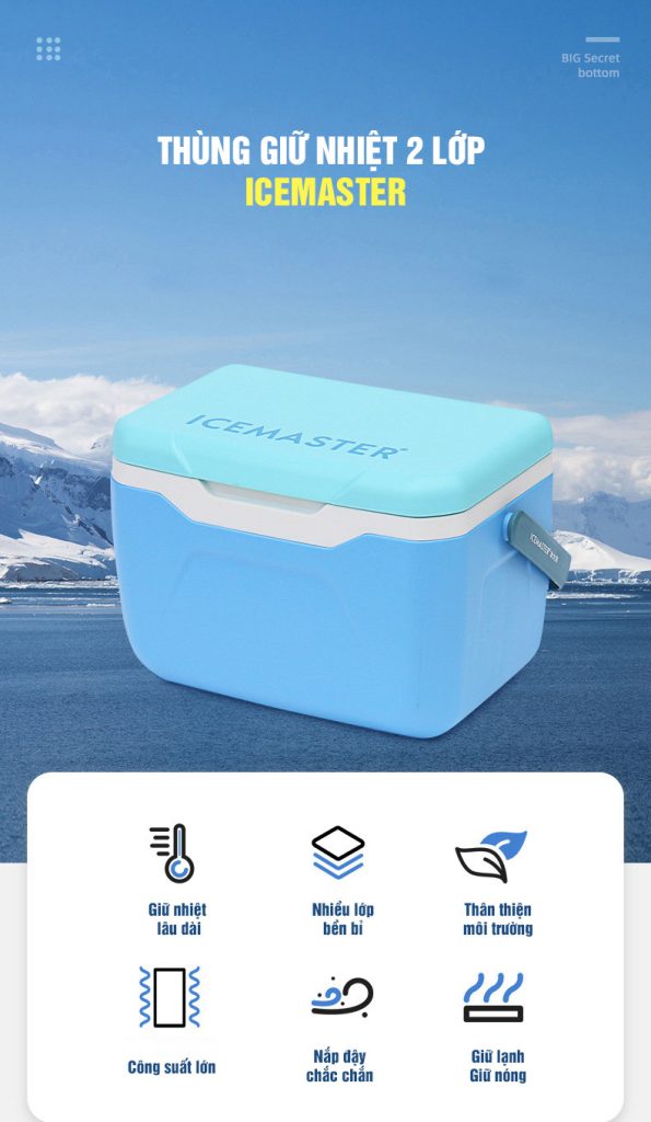 Thùng đá, Giữ Nhiệt Cao Cấp 5.5L - ICEMASTER I