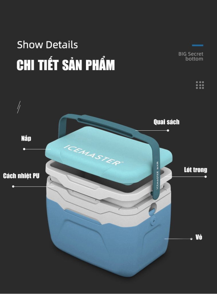 Thùng đá, Giữ Nhiệt Cao Cấp 5.5L - ICEMASTER I