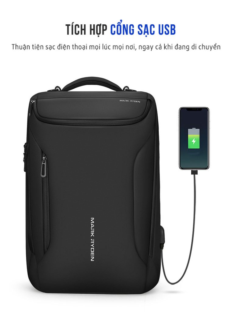 Balo Laptop Du Lịch Công Suất Lớn Cao Cấp 15.6 Inch - Mark Ryden 9031