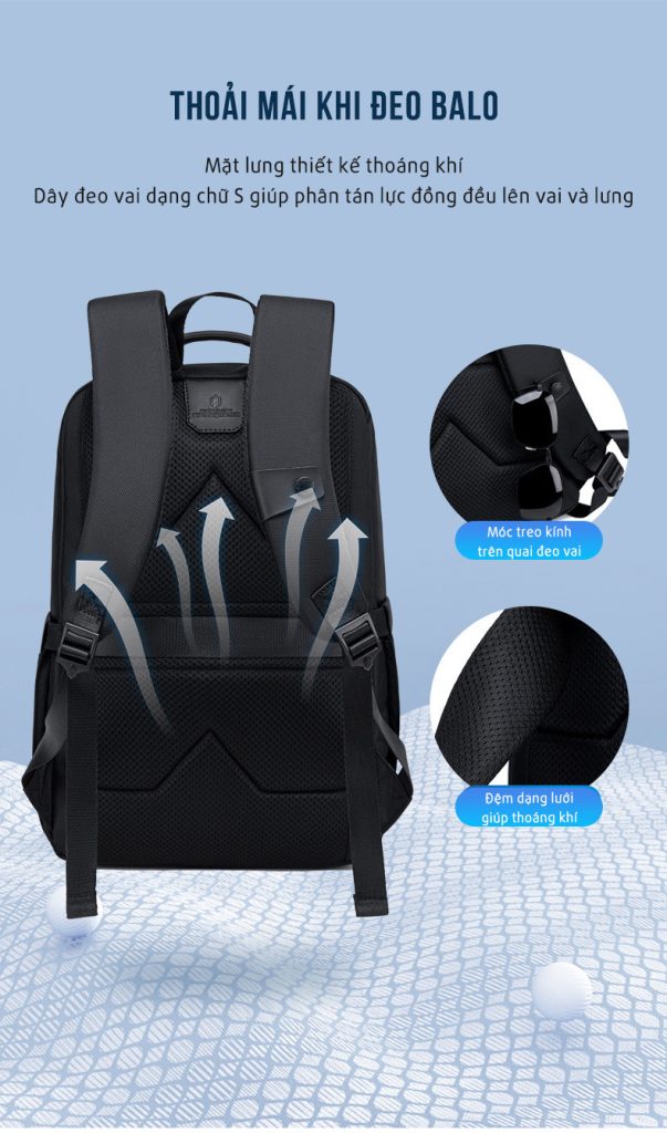 Balo Laptop Cao Cấp, Chống Thấm Nước - Arctic Hunter 670